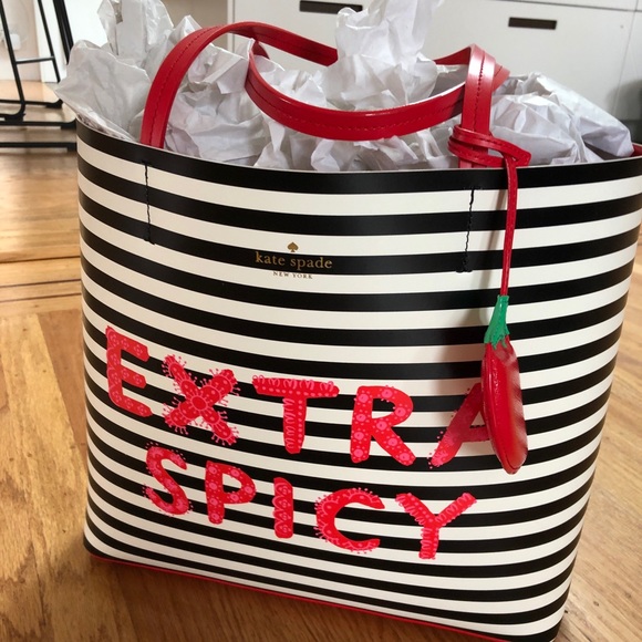 kate spade | Bags | Kate Spade Extra Spicy Chili Pepper Tote Handbag ...